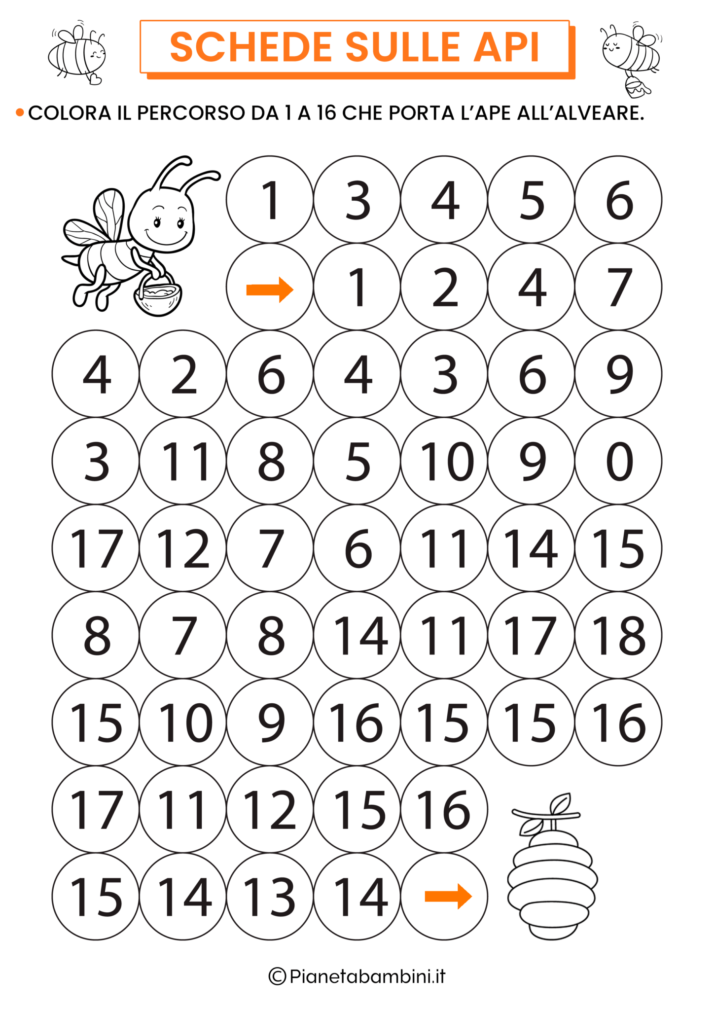 Schede Didattiche sulle Api per la Scuola Primaria | PianetaBambini.it