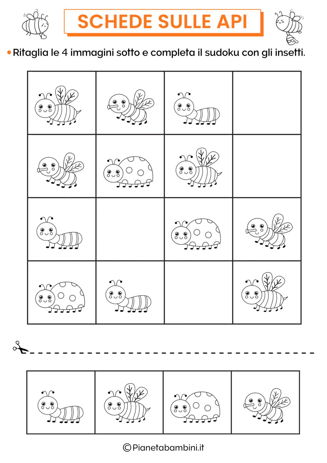 Schede Didattiche sulle Api per la Scuola Primaria | PianetaBambini.it