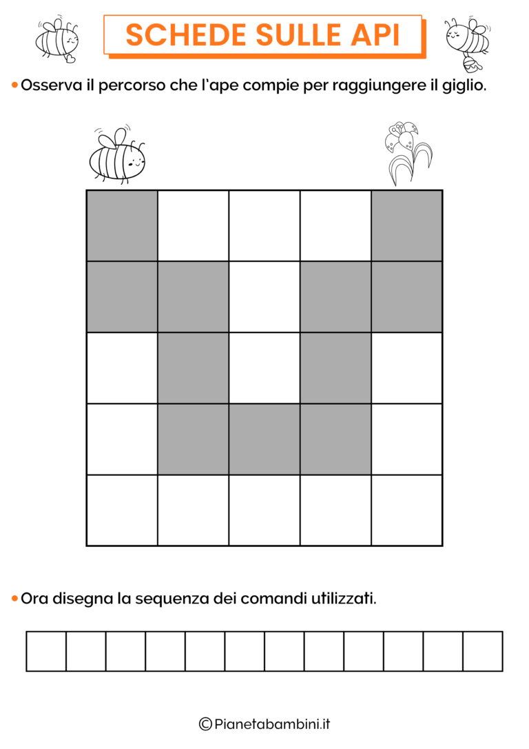 Schede Didattiche sulle Api per la Scuola Primaria | PianetaBambini.it