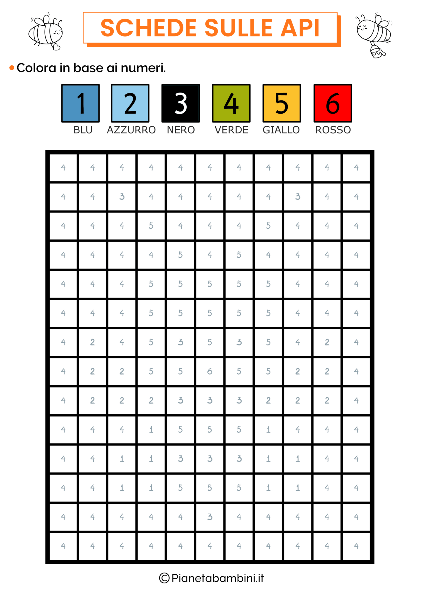 Schede Didattiche sulle Api per la Scuola Primaria | PianetaBambini.it