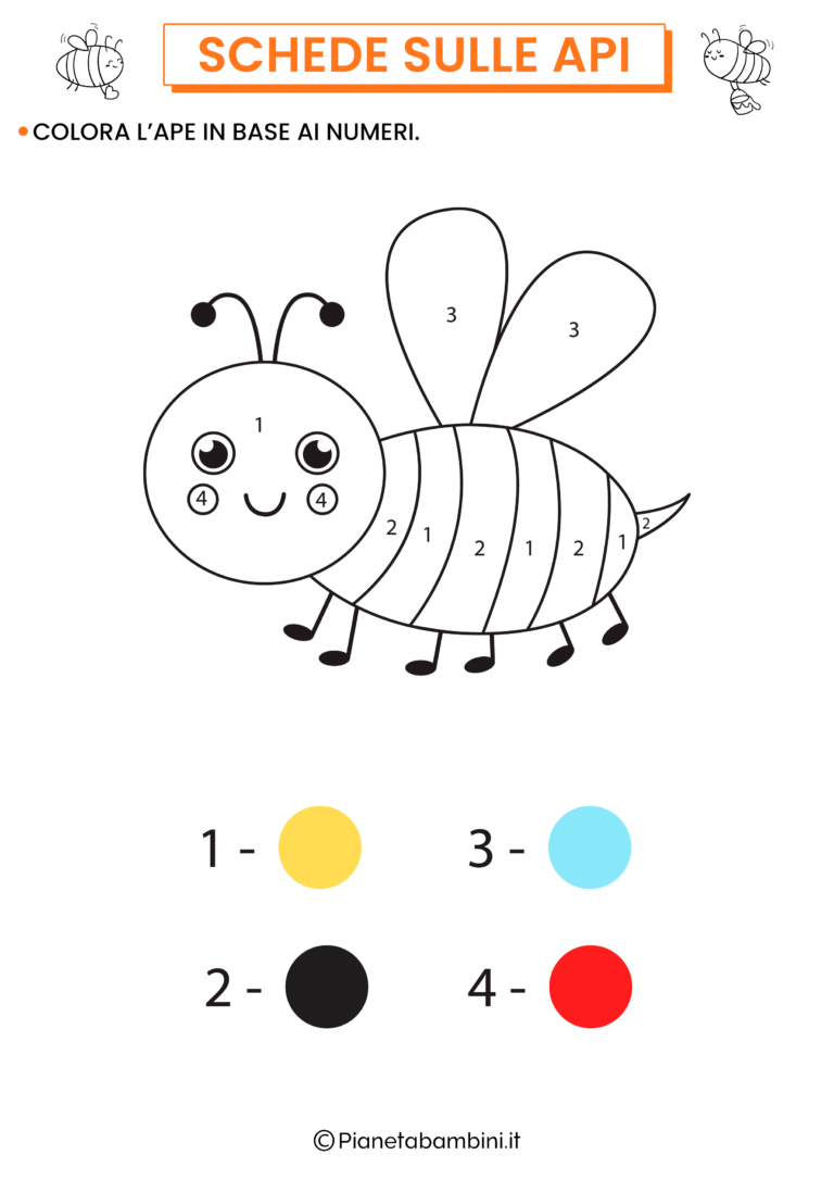 Schede Didattiche sulle Api per la Scuola dell'Infanzia | PianetaBambini.it
