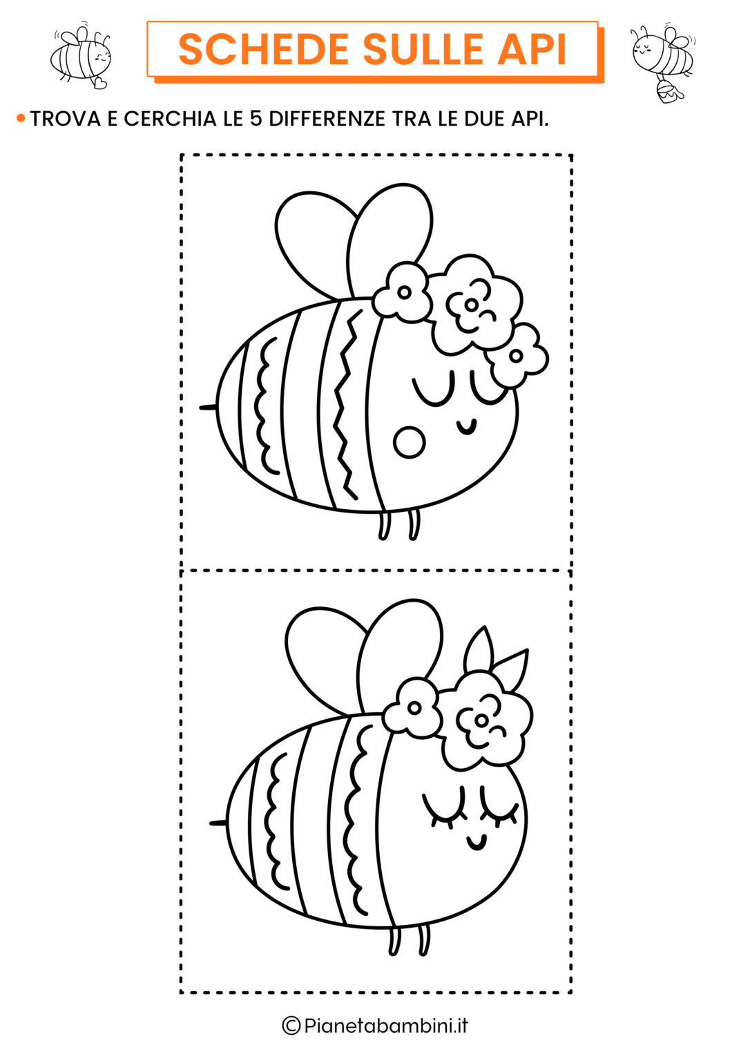 Schede Didattiche sulle Api per la Scuola dell'Infanzia | PianetaBambini.it