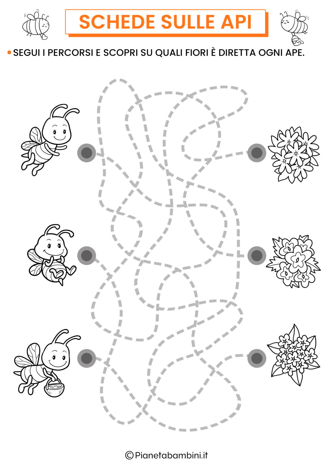 Schede Didattiche sulle Api per la Scuola dell'Infanzia | PianetaBambini.it