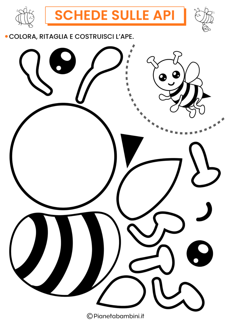 Schede Didattiche sulle Api per la Scuola dell'Infanzia | PianetaBambini.it