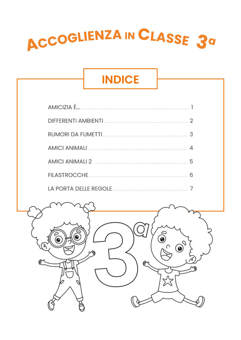 Schede di Accoglienza per la Classe Terza | PianetaBambini.it