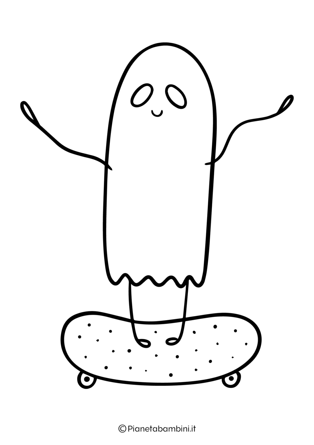 60 Disegni di Fantasmi da Colorare | PianetaBambini.it