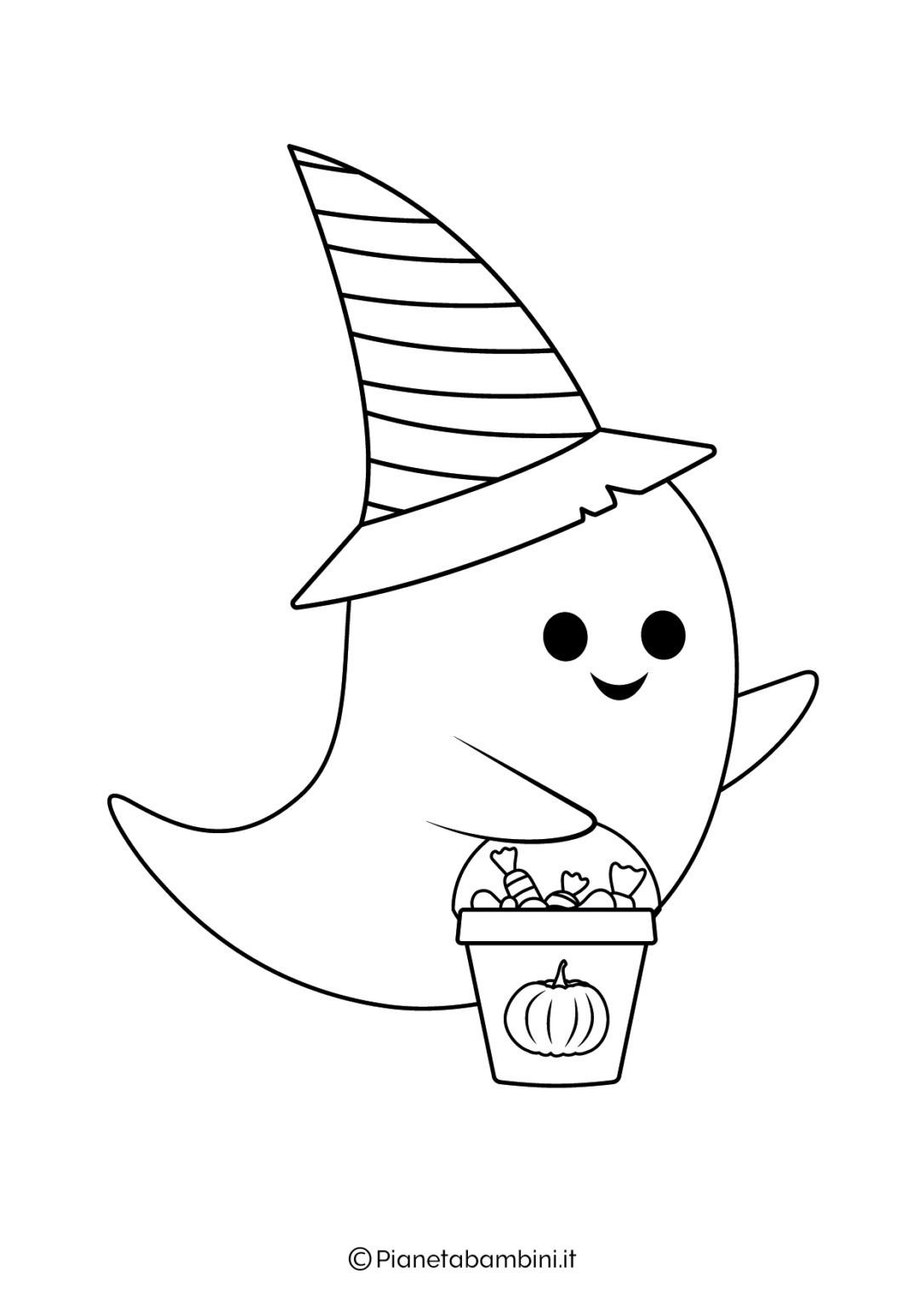 60 Disegni di Fantasmi da Colorare | PianetaBambini.it