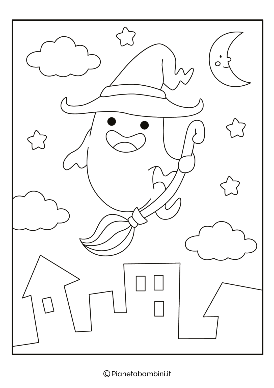 60 Disegni di Fantasmi da Colorare | PianetaBambini.it