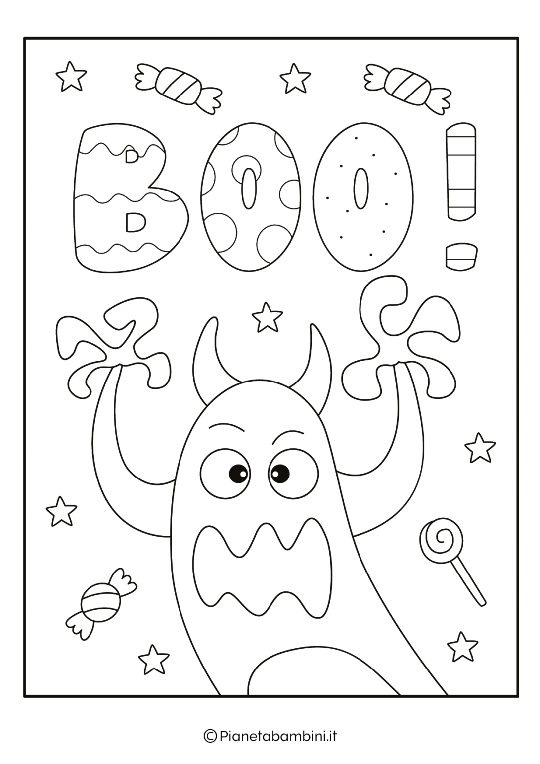 48 Disegni di Fantasmi da Colorare | PianetaBambini.it
