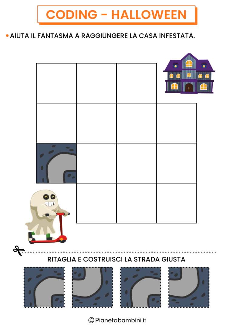 Schede di Coding su Halloween | PianetaBambini.it