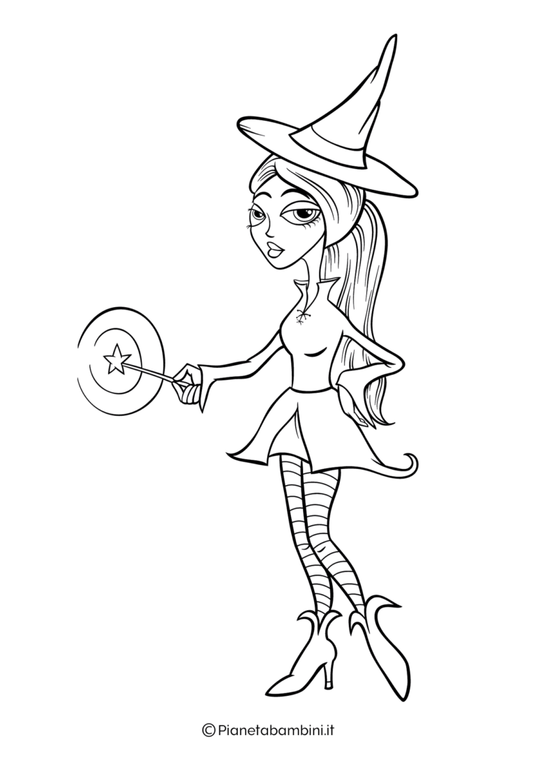 45 Disegni di Streghe da Colorare | PianetaBambini.it