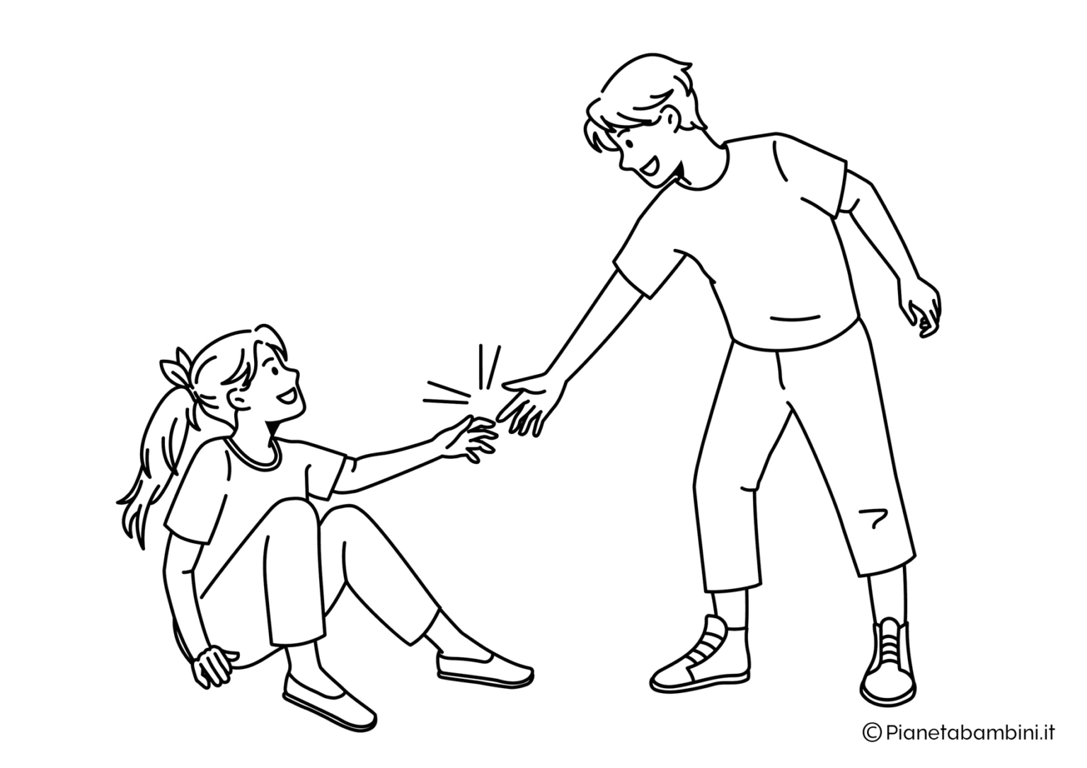 20 Disegni sulla Gentilezza da Colorare | PianetaBambini.it