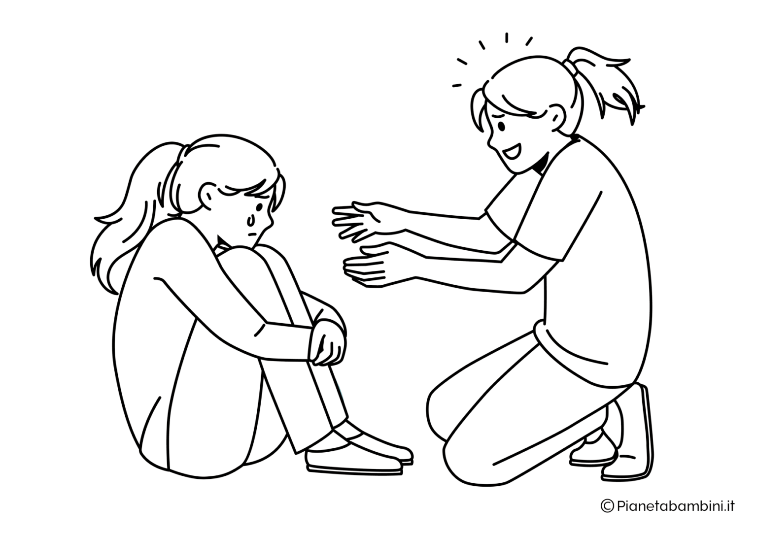 20 Disegni sulla Gentilezza da Colorare | PianetaBambini.it