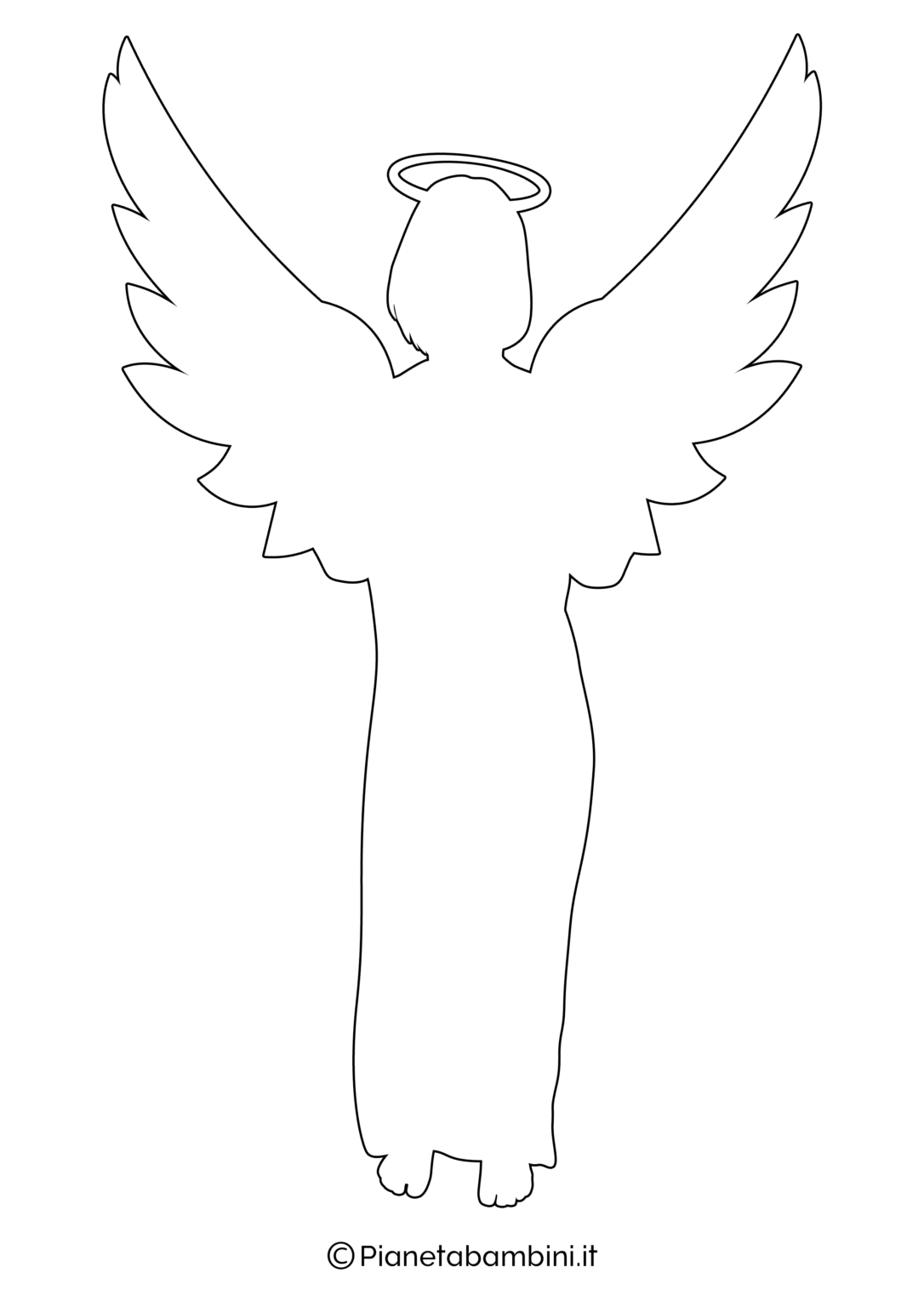 23 Sagome di Angeli da Stampare e Ritagliare | PianetaBambini.it