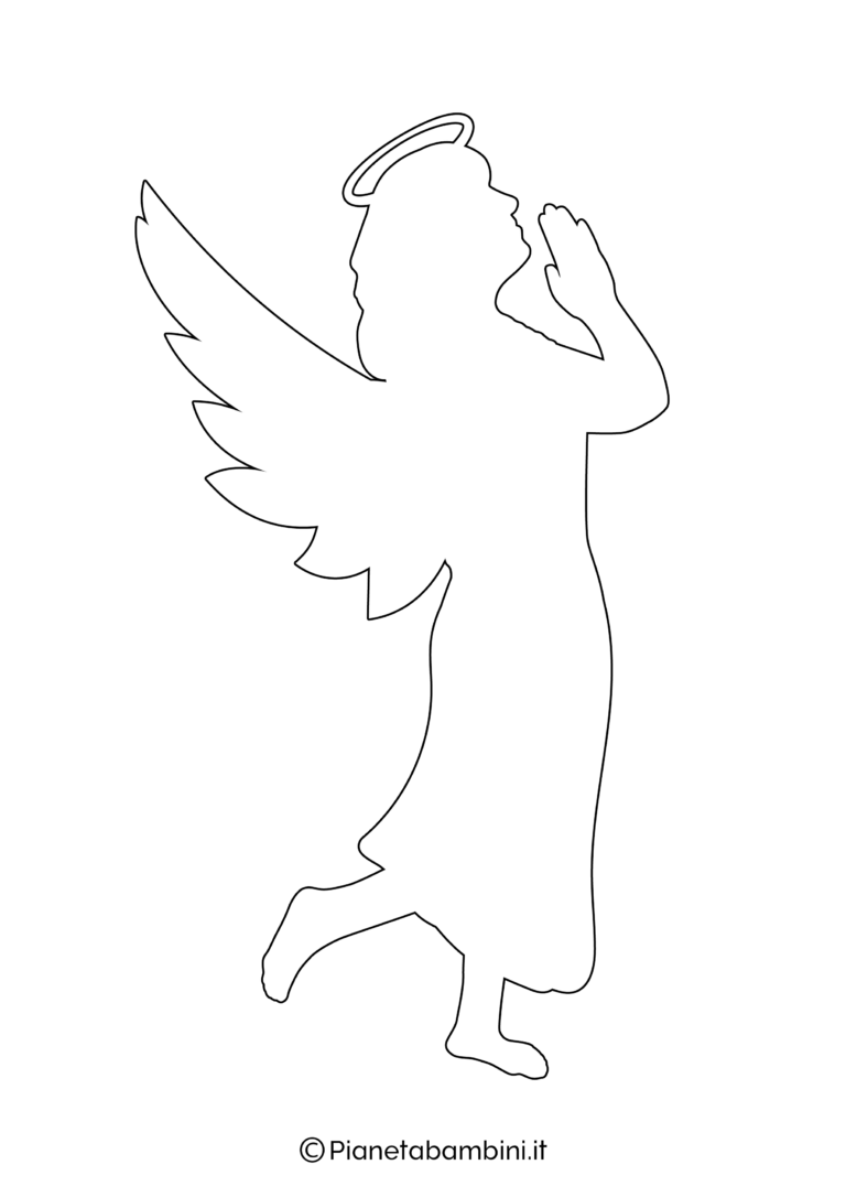 23 Sagome di Angeli da Stampare e Ritagliare | PianetaBambini.it