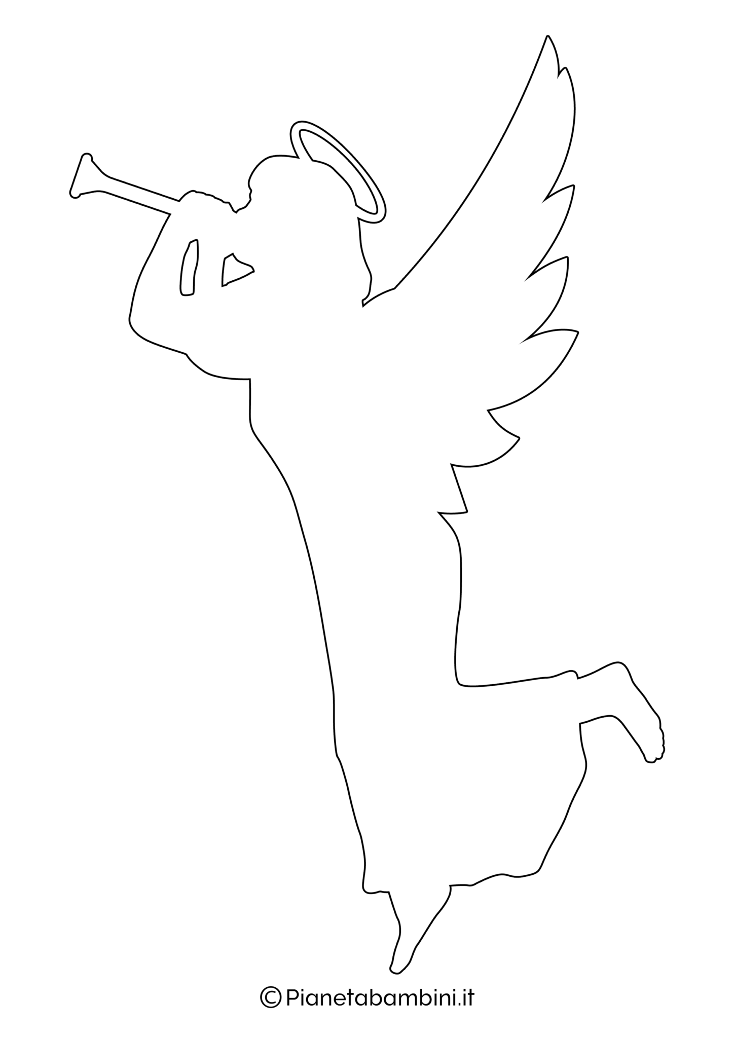 23 Sagome di Angeli da Stampare e Ritagliare | PianetaBambini.it