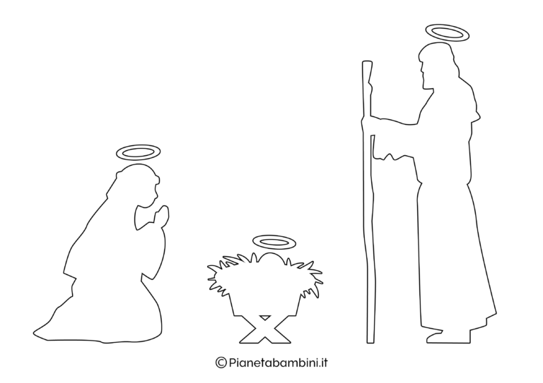 42 Sagome del Presepe da Stampare e Ritagliare | PianetaBambini.it