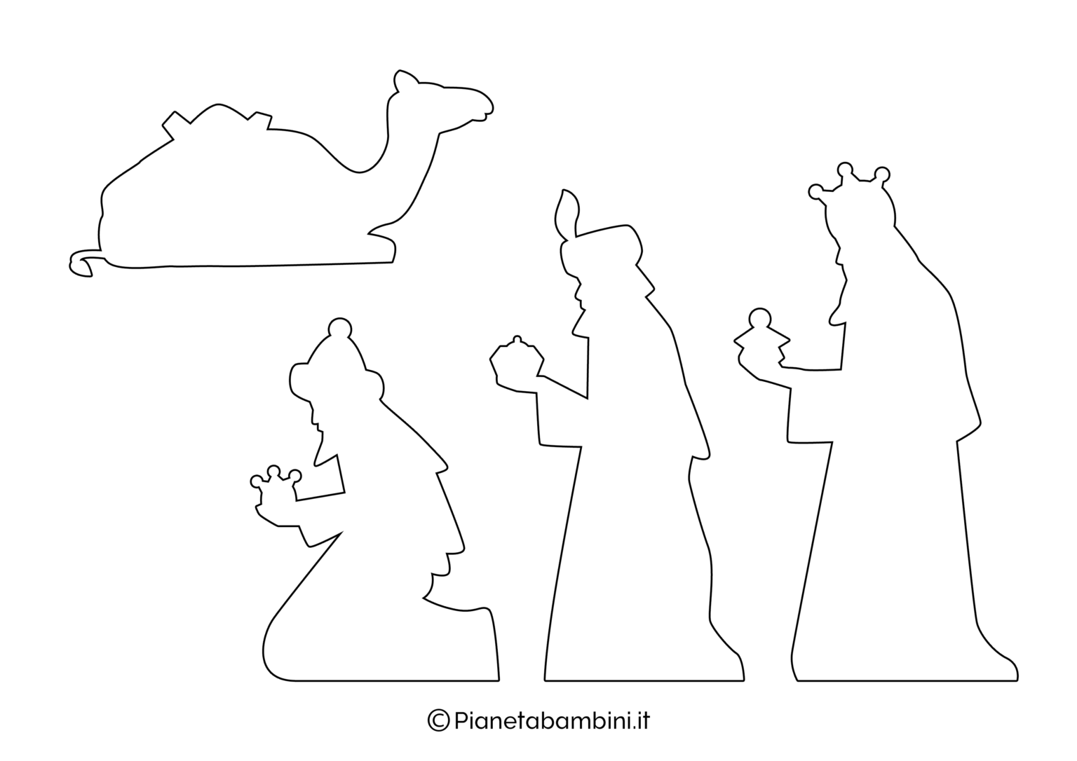 42 Sagome del Presepe da Stampare e Ritagliare | PianetaBambini.it