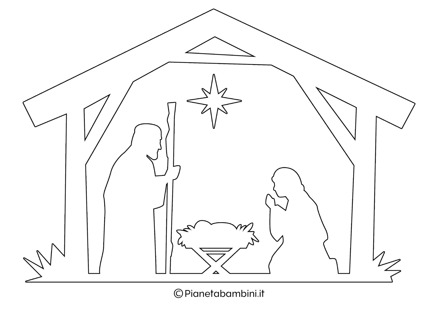 42 Sagome del Presepe da Stampare e Ritagliare | PianetaBambini.it