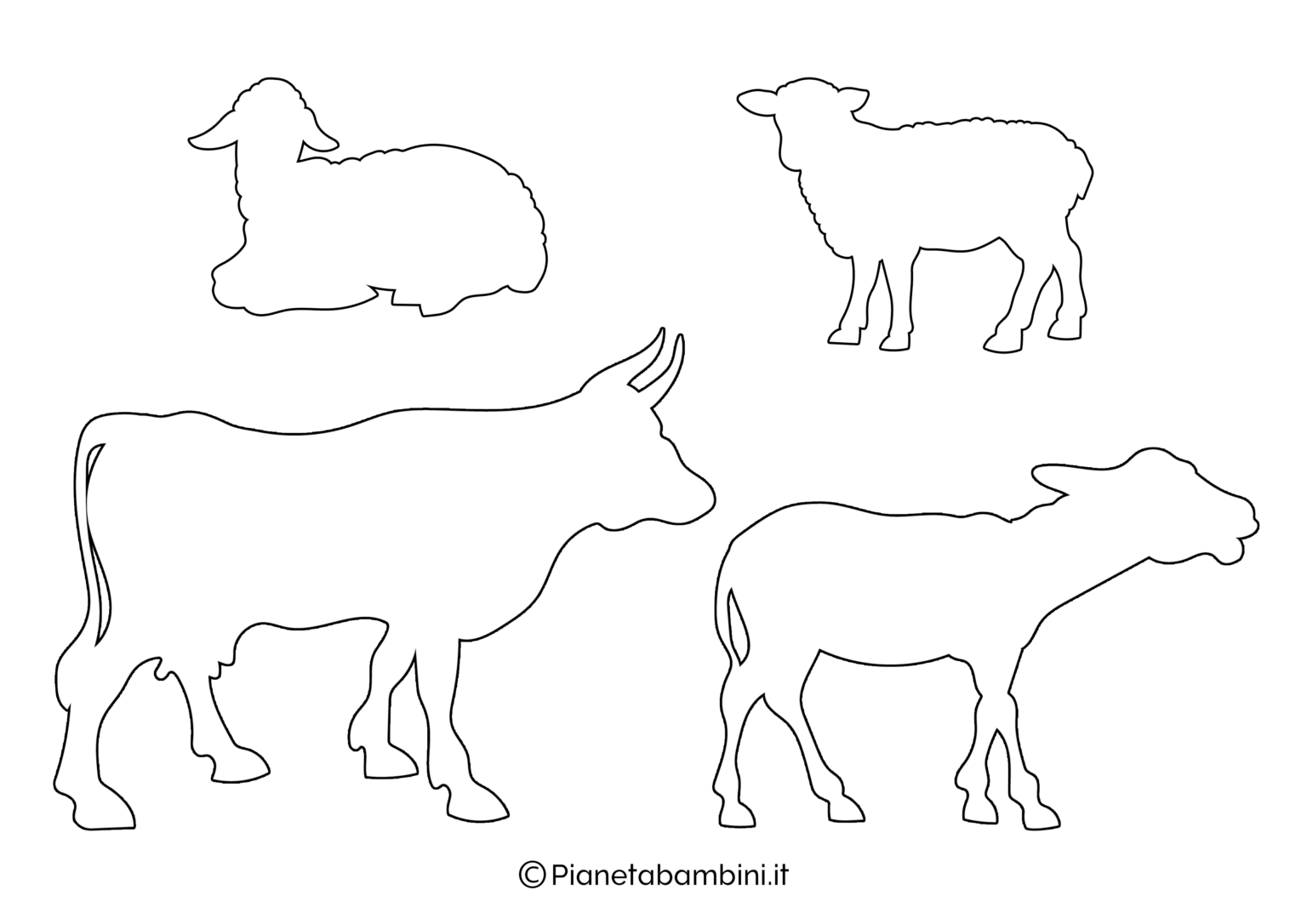 42 Sagome del Presepe da Stampare e Ritagliare | PianetaBambini.it