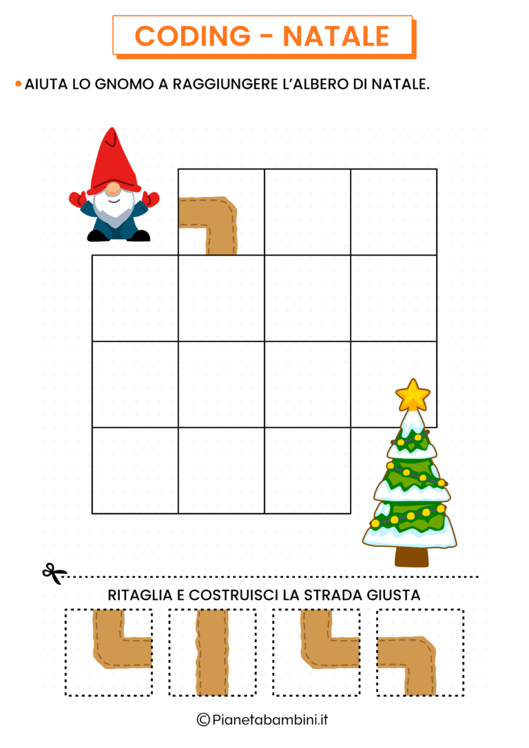 Schede di Coding sul Natale | PianetaBambini.it