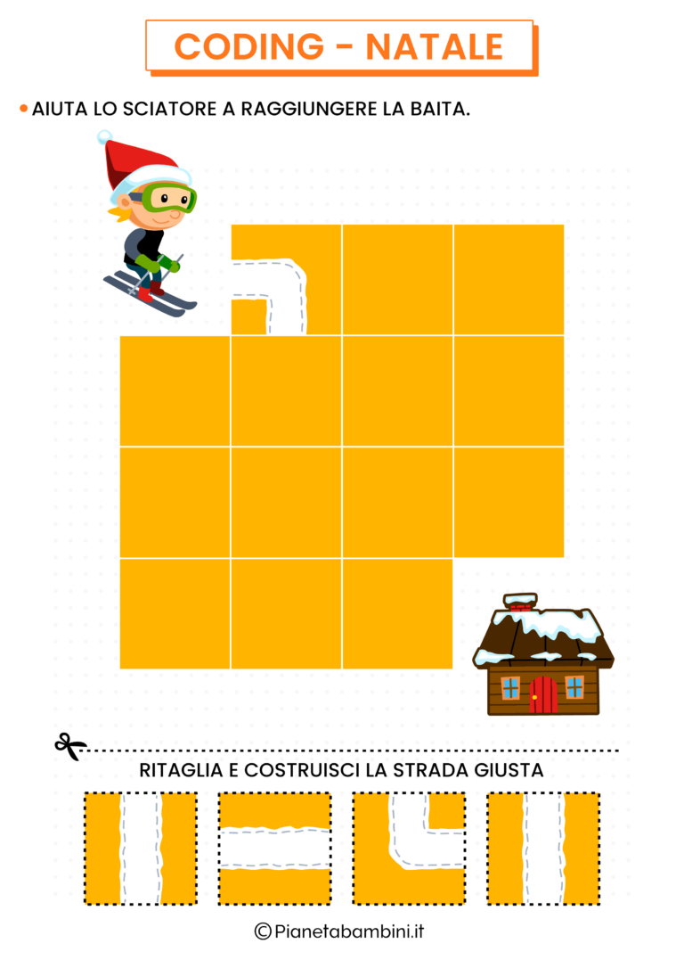 Schede di Coding sul Natale | PianetaBambini.it