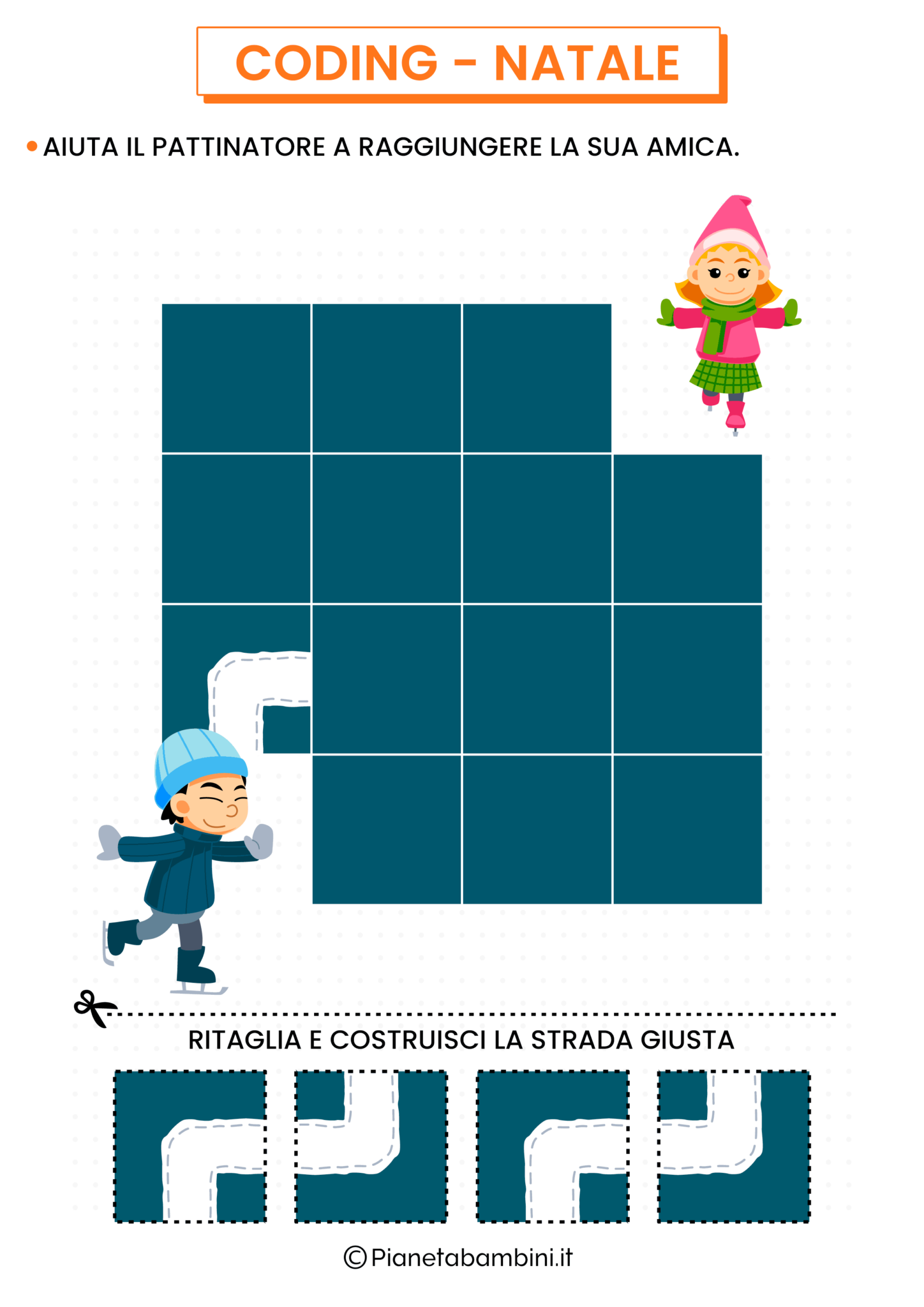 Schede di Coding sul Natale | PianetaBambini.it