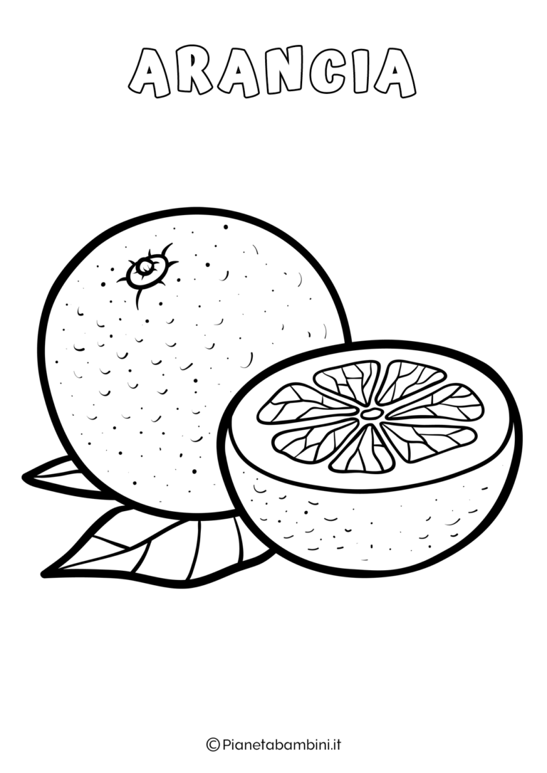 Disegni di Frutta Invernale da Colorare | PianetaBambini.it