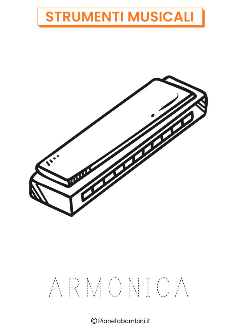 40 Strumenti Musicali da Colorare | PianetaBambini.it