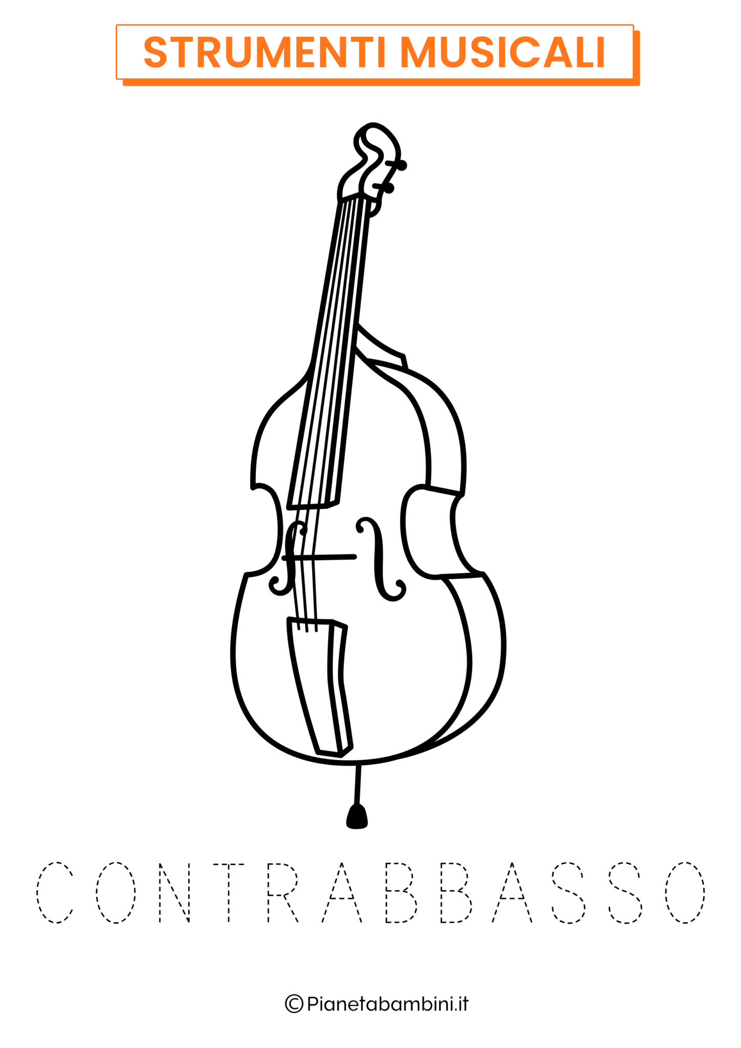 40 Strumenti Musicali da Colorare | PianetaBambini.it