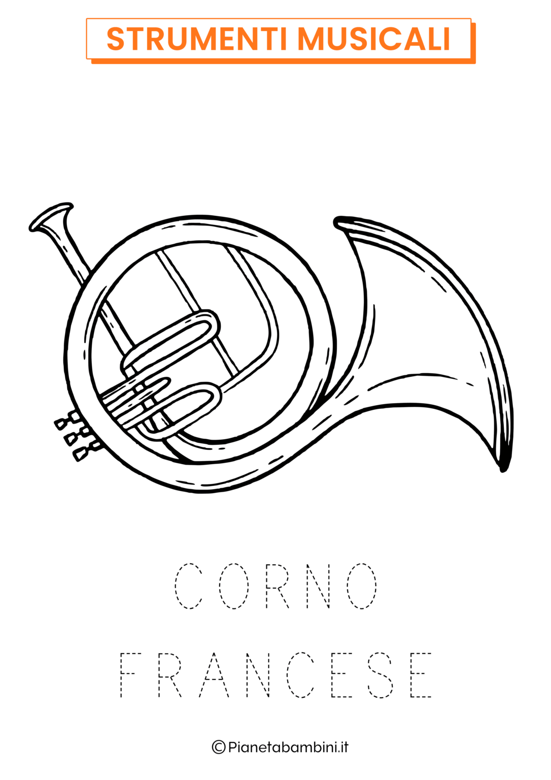 40 Strumenti Musicali da Colorare | PianetaBambini.it