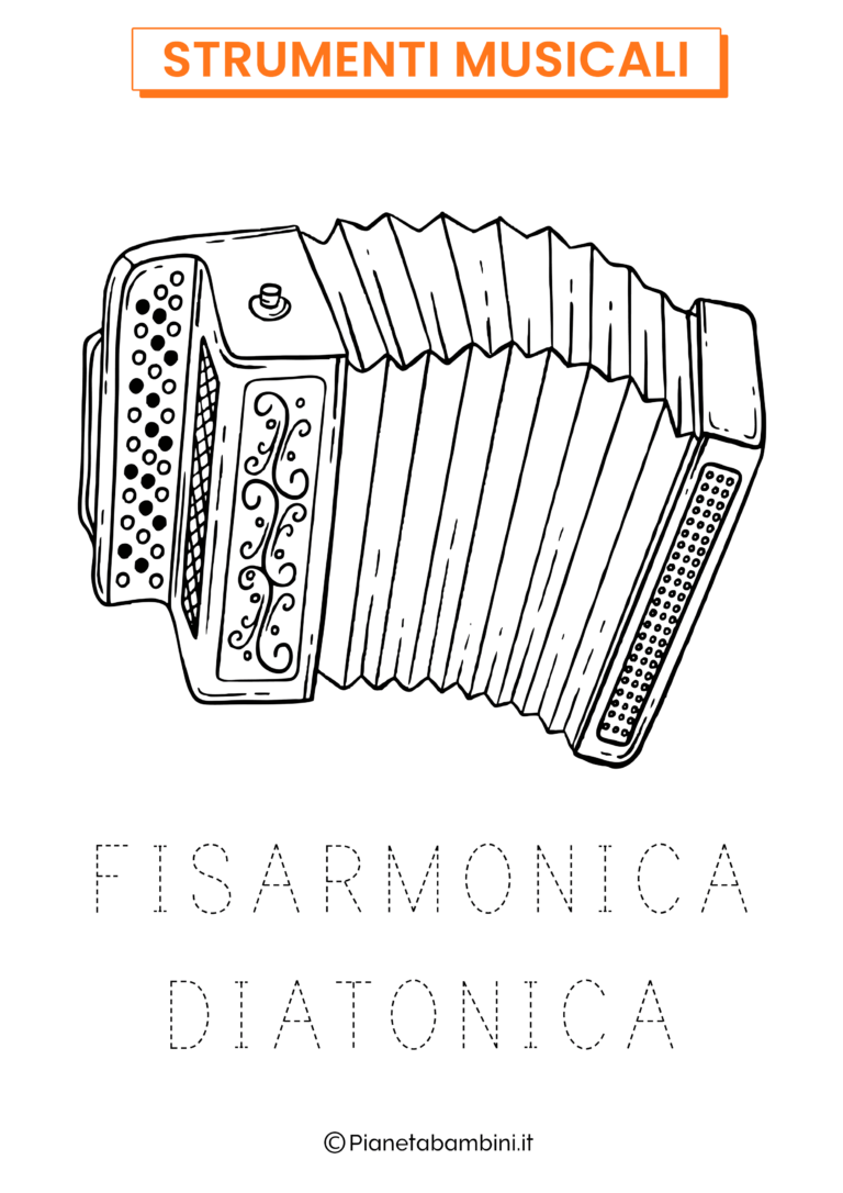 40 Strumenti Musicali da Colorare | PianetaBambini.it