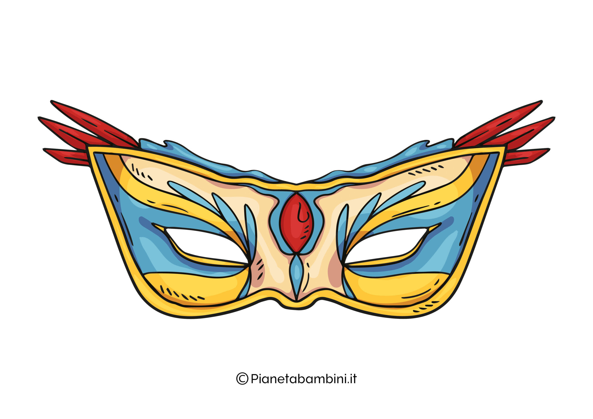 Maschere Veneziane Fai da Te da Stampare | PianetaBambini.it