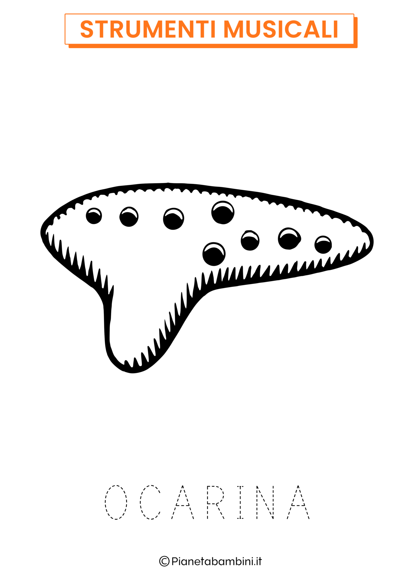 40 Strumenti Musicali da Colorare | PianetaBambini.it