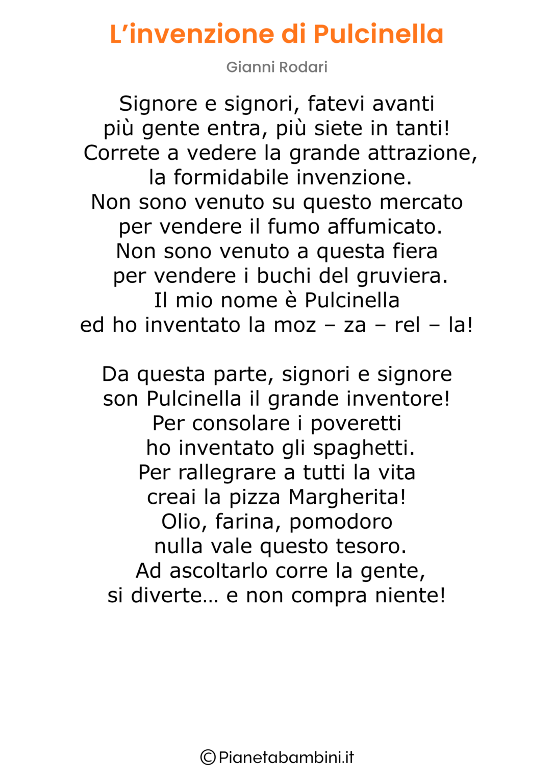 Poesie di Carnevale di Gianni Rodari | PianetaBambini.it