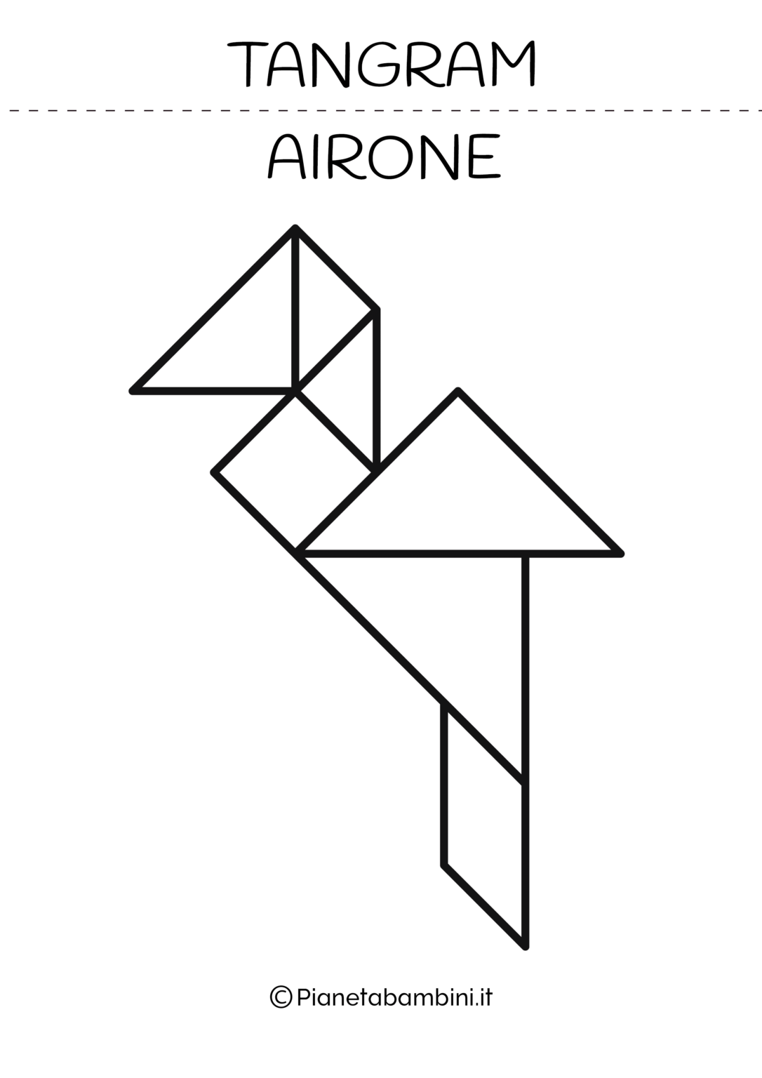 Tangram: 40 Figure di Animali da Stampare | PianetaBambini.it