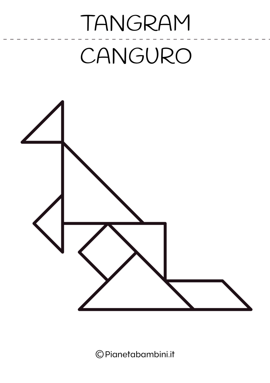 Tangram: 40 Figure di Animali da Stampare | PianetaBambini.it