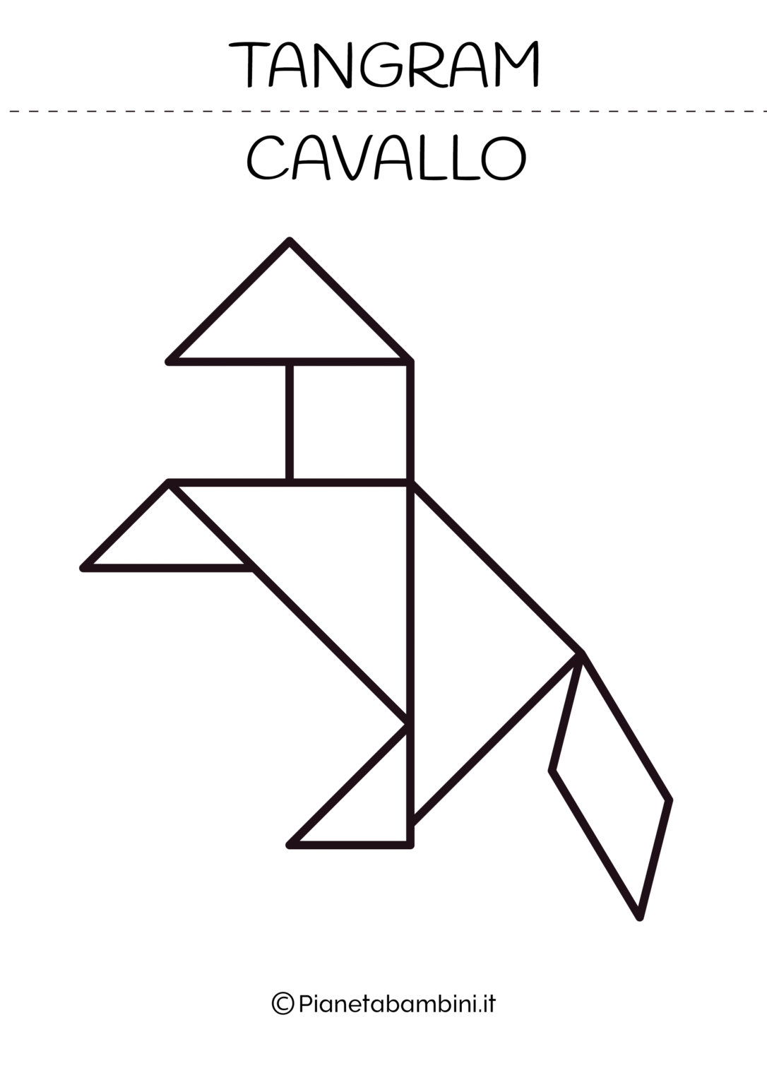 Tangram: 40 Figure di Animali da Stampare | PianetaBambini.it