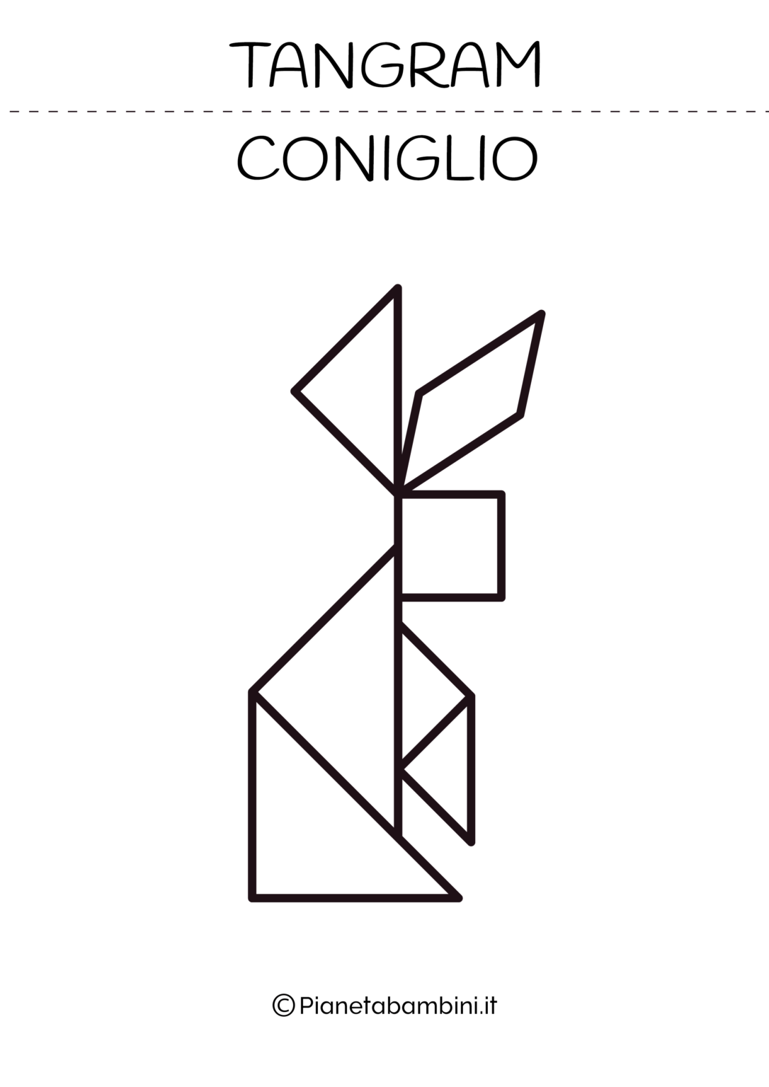 Tangram: 40 Figure di Animali da Stampare | PianetaBambini.it