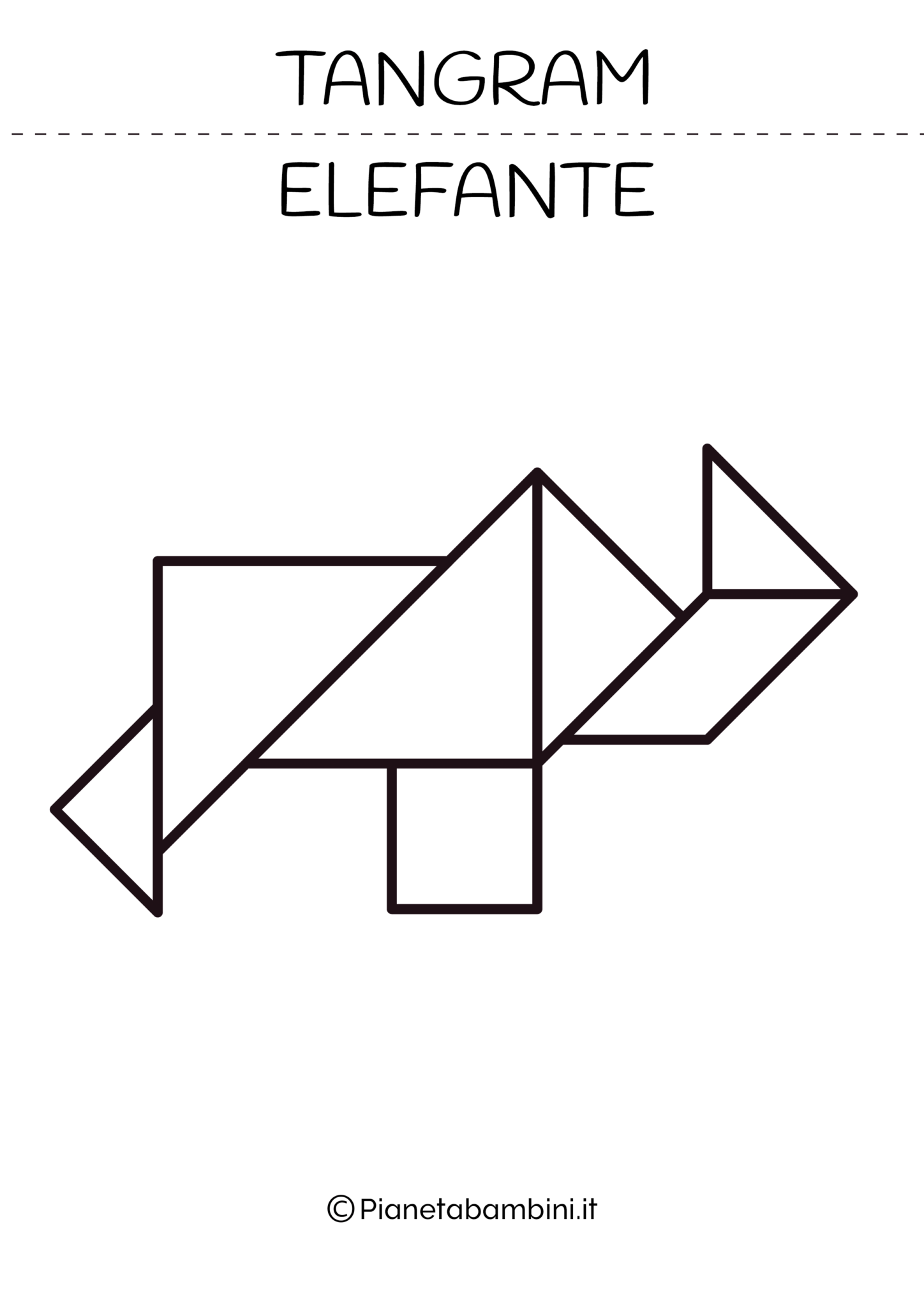 Tangram: 40 Figure di Animali da Stampare | PianetaBambini.it
