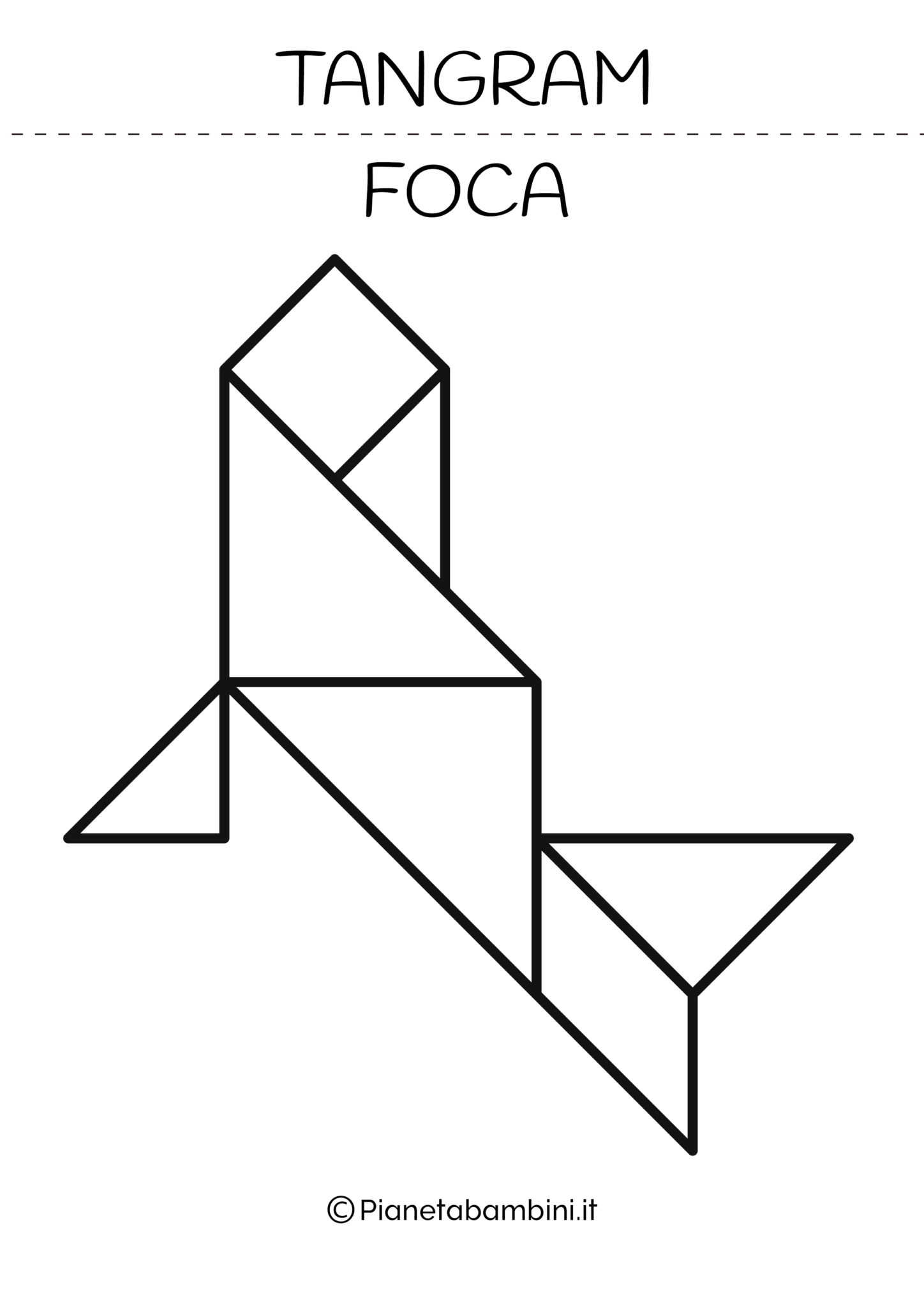 Tangram: 40 Figure di Animali da Stampare | PianetaBambini.it