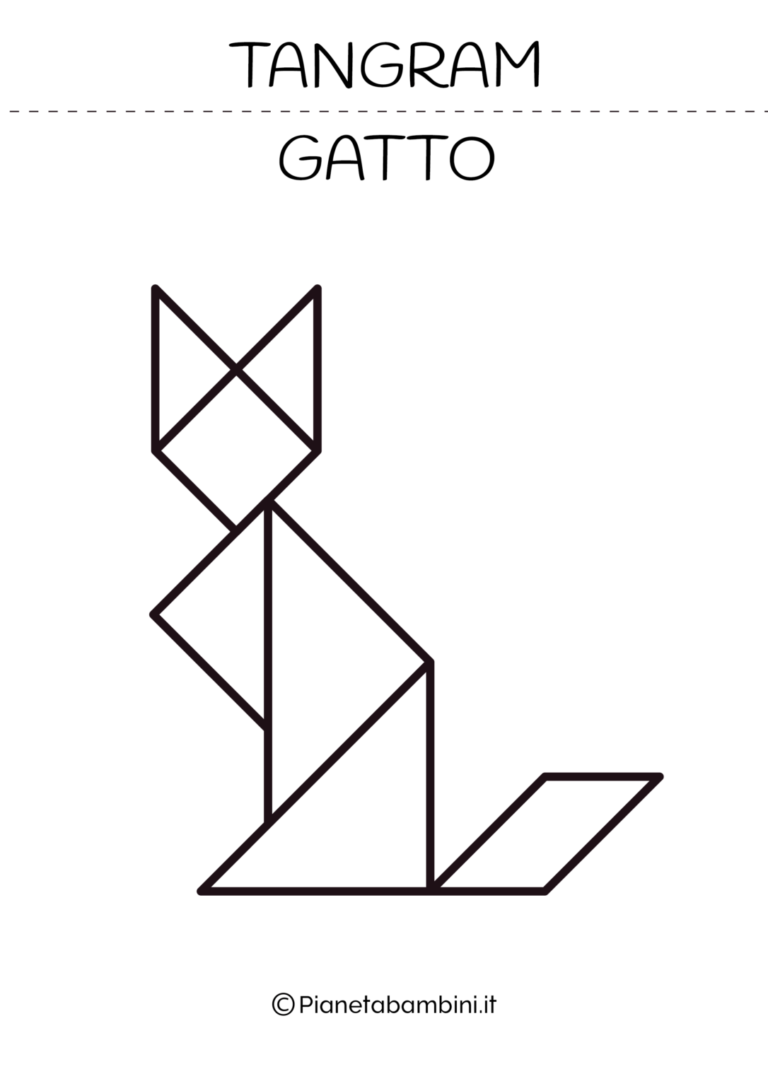 Tangram: 40 Figure di Animali da Stampare | PianetaBambini.it