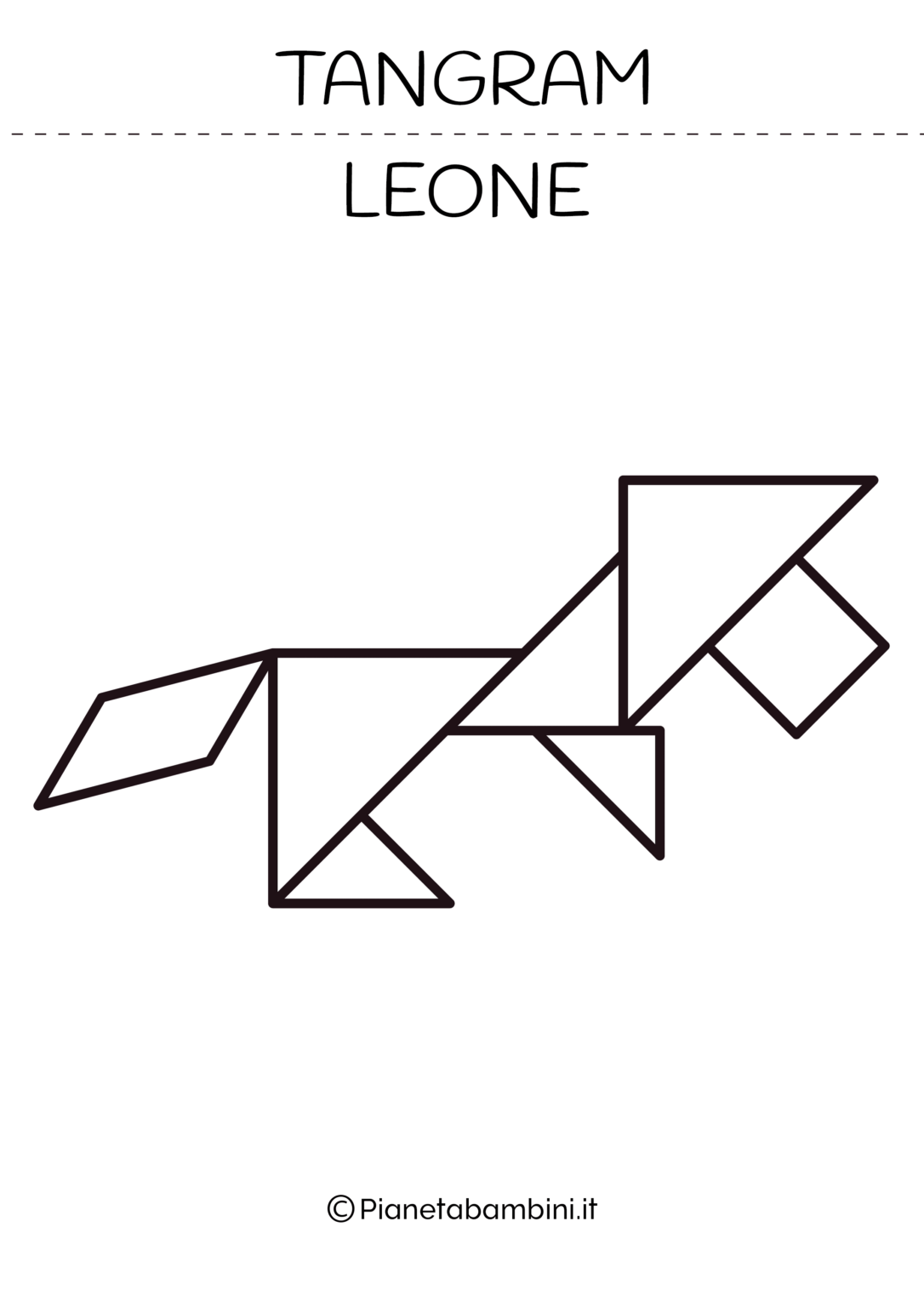 Tangram: 40 Figure di Animali da Stampare | PianetaBambini.it