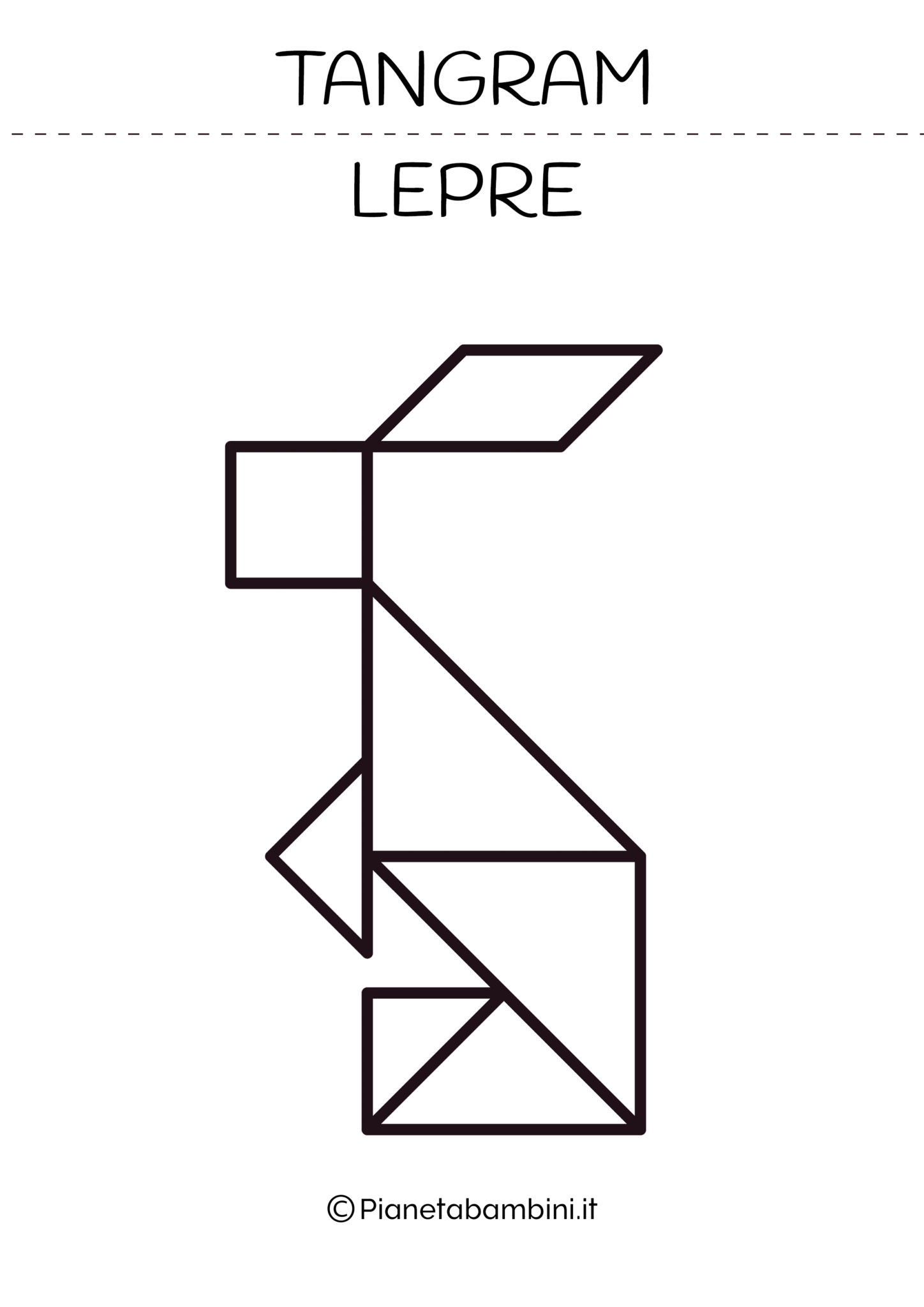 Tangram: 40 Figure di Animali da Stampare | PianetaBambini.it