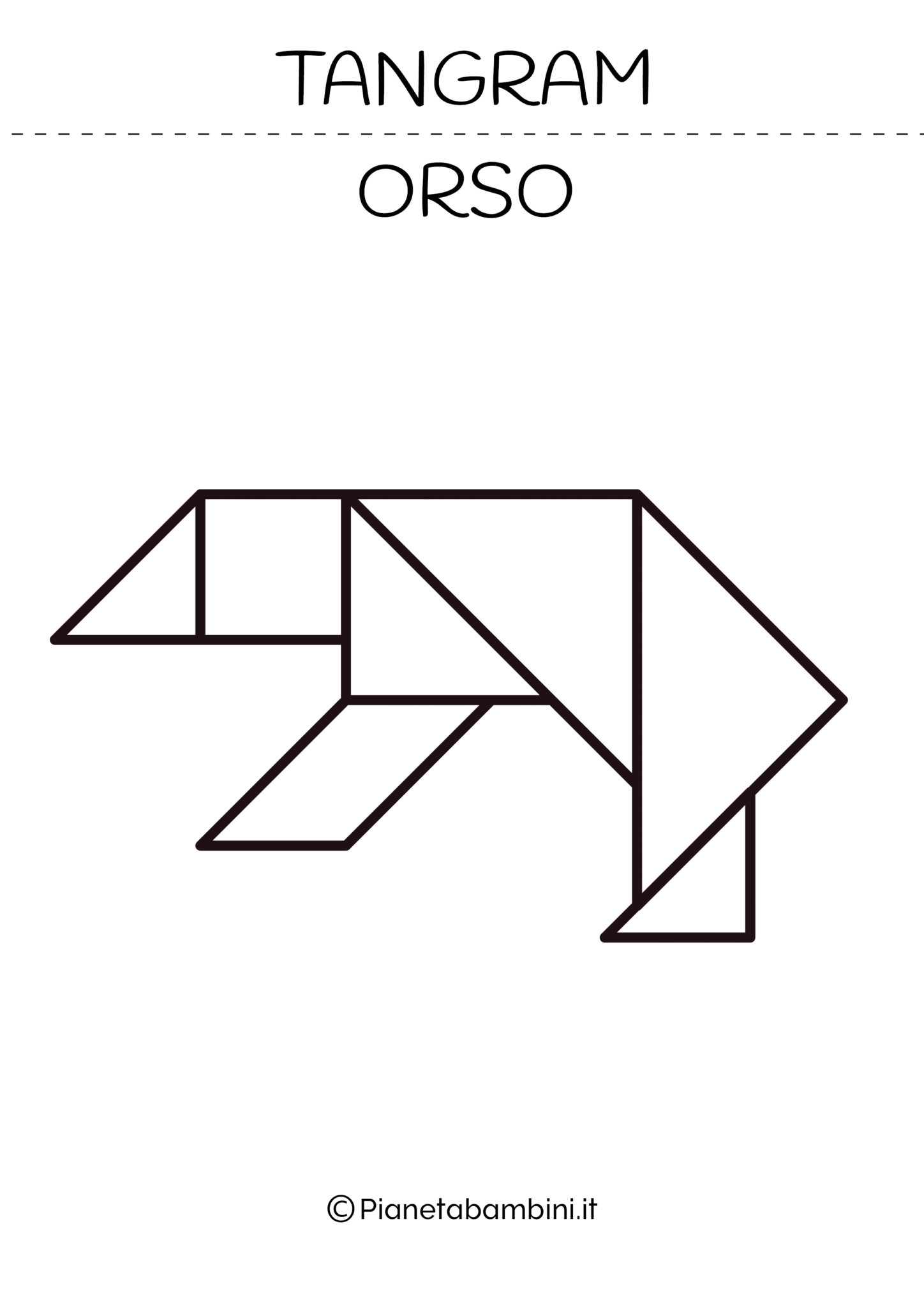 Tangram: 40 Figure di Animali da Stampare | PianetaBambini.it