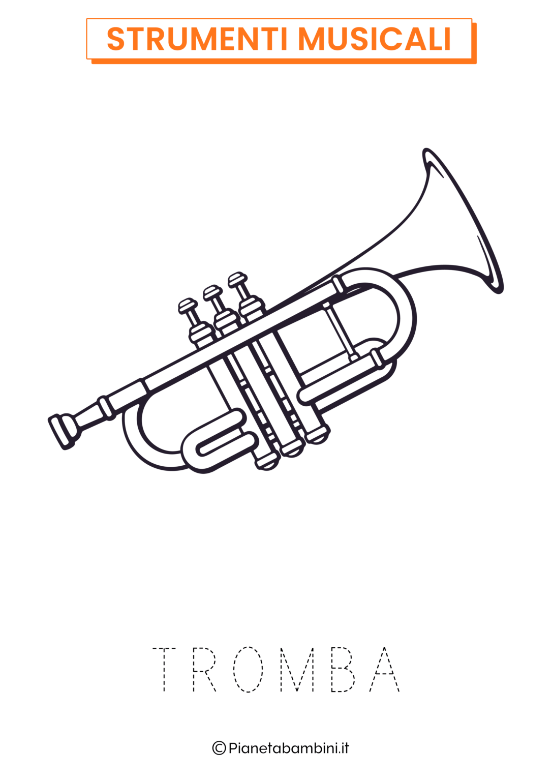 40 Strumenti Musicali da Colorare | PianetaBambini.it