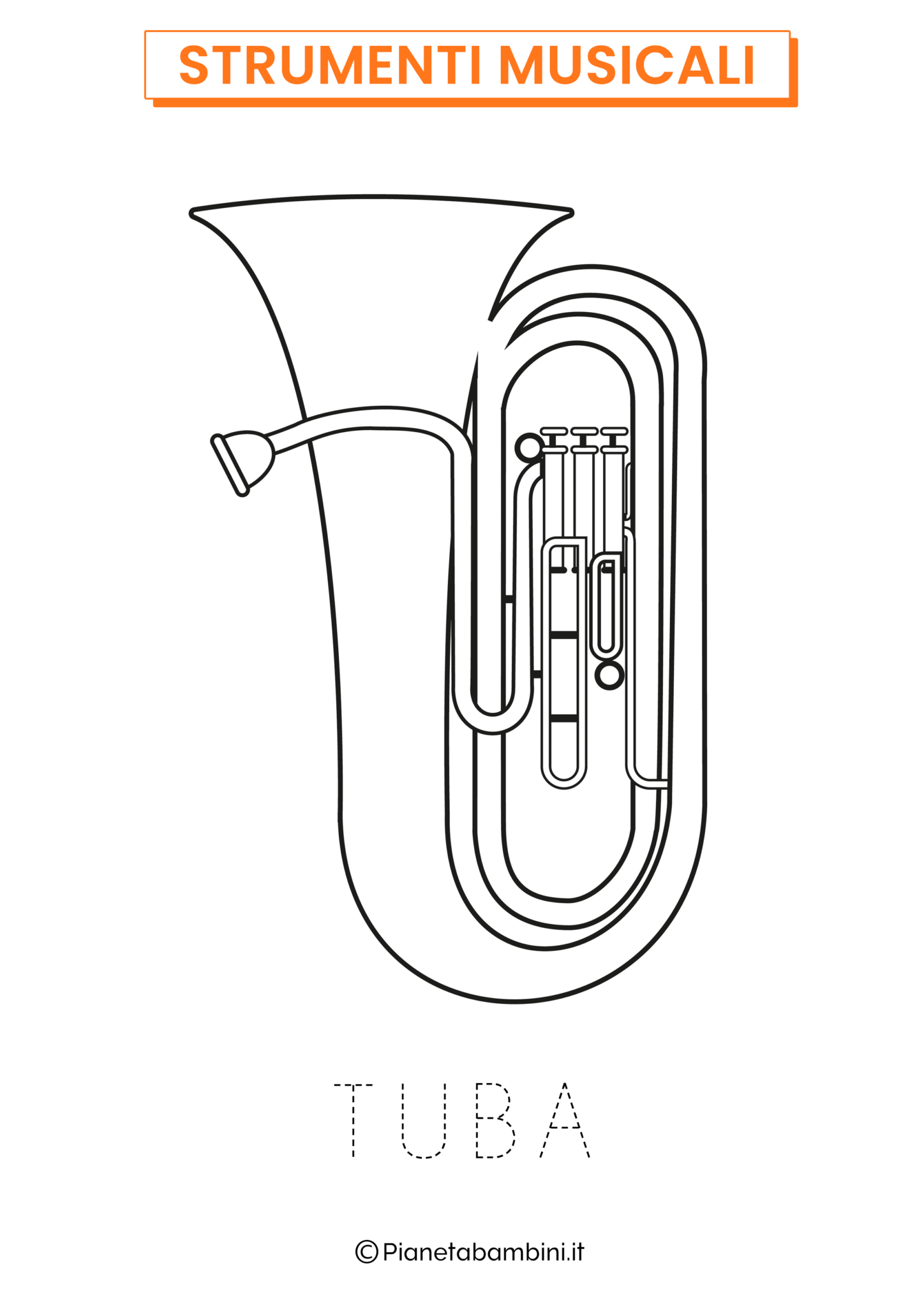 40 Strumenti Musicali da Colorare | PianetaBambini.it