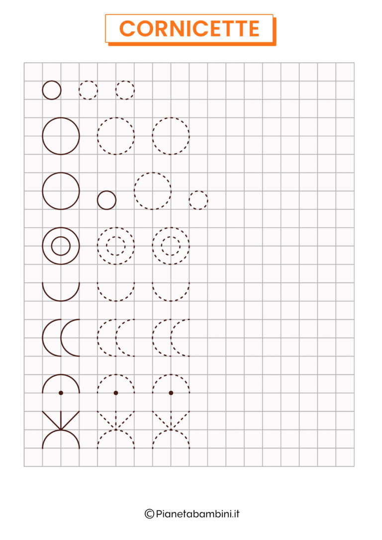 Cornicette a Quadretti Grandi 1 cm | PianetaBambini.it