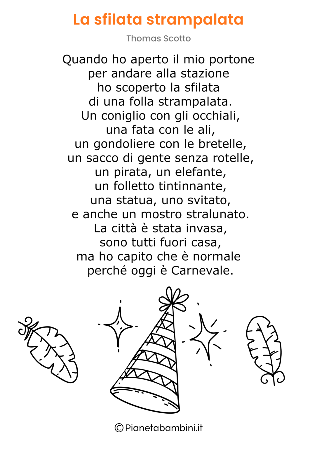 30 Filastrocche di Carnevale Brevi e in Rima | PianetaBambini.it