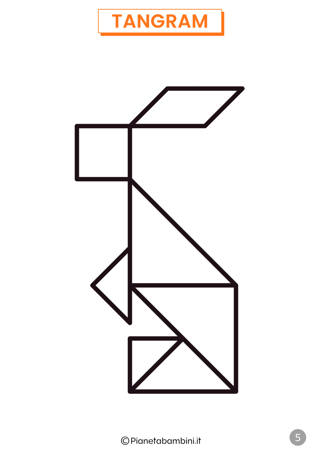 Tangram: Schede Didattiche da Stampare | PianetaBambini.it